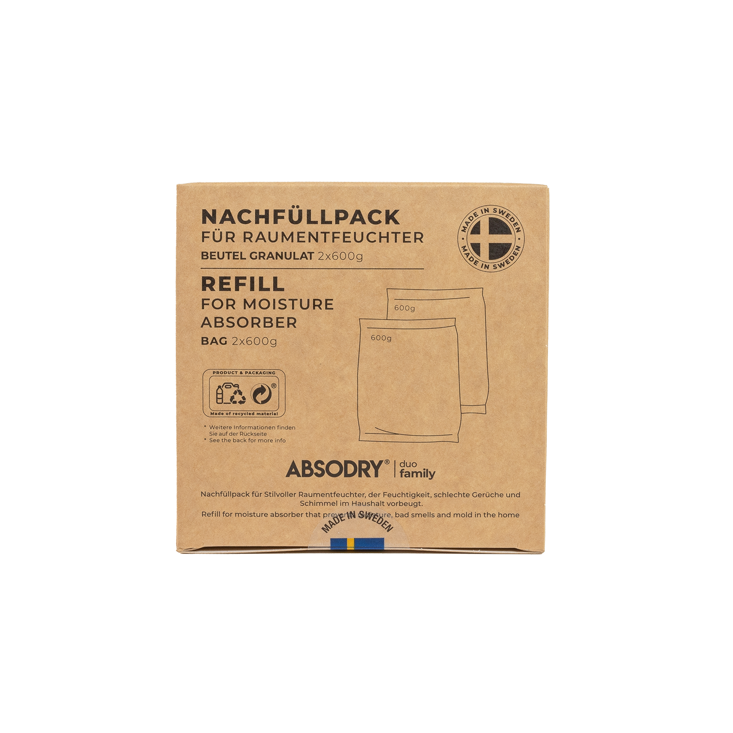 Absodry Duo Family Refill Bag 2-pack - Everbrand